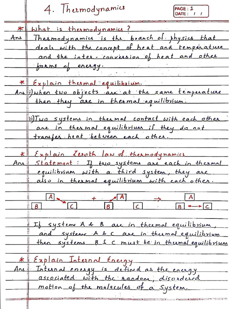 Thermo Notes | PDF