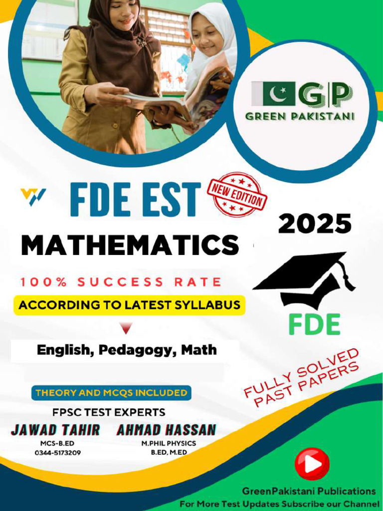 Fde Est Math Guide 2025 | PDF | Multiple Choice | Sentence (Linguistics)