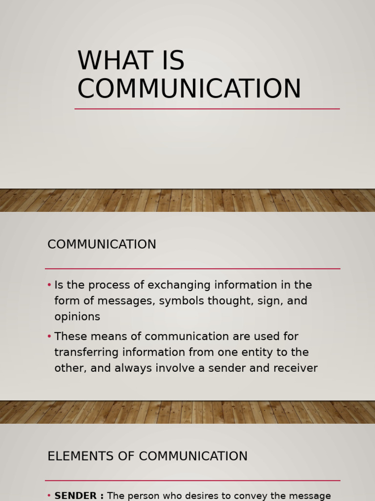 Understanding Communication Basics | PDF | Communication | Information