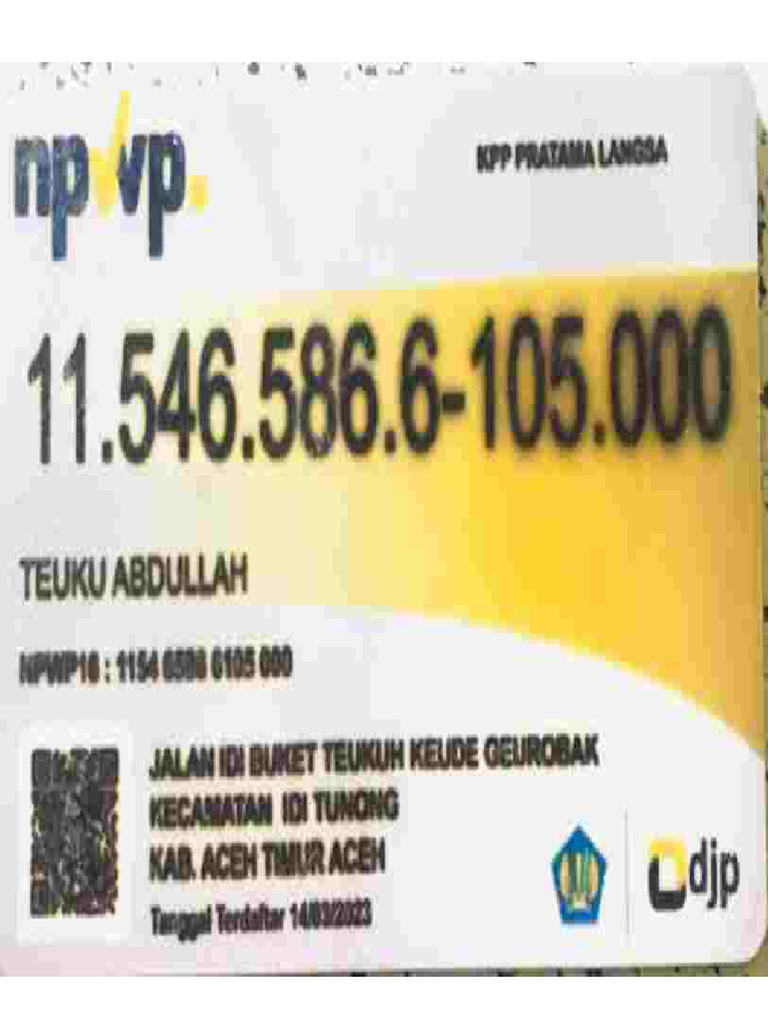 Compressed NPWP | PDF