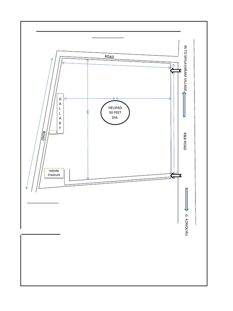 Helipad Site Plan for LBRCE Stadium | PDF
