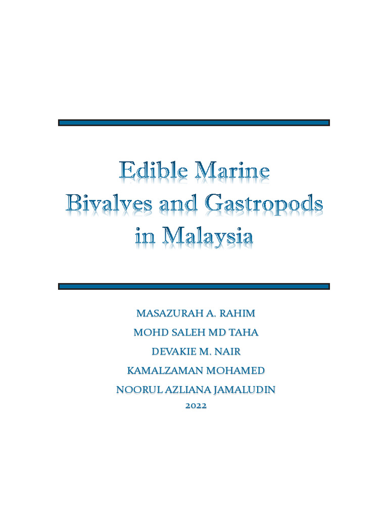 Edible Marine Bivalves Gastropods in Malaysia | PDF | Bivalvia | Mollusca