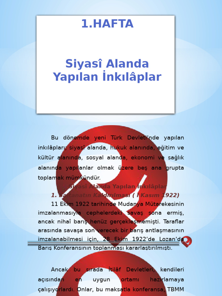 1. Hafta Ders Sunumu | PDF