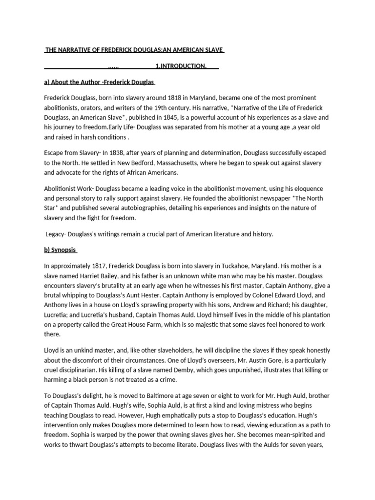 Douglass's Rhetoric on Slavery's Value | PDF | Frederick Douglass | Slavery