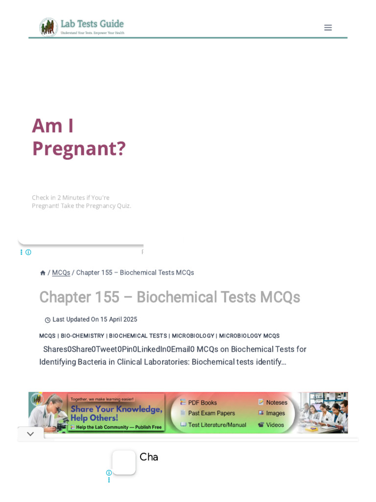 Biochemical Tests for Bacterial ID | PDF | Bacteria | Microbiology