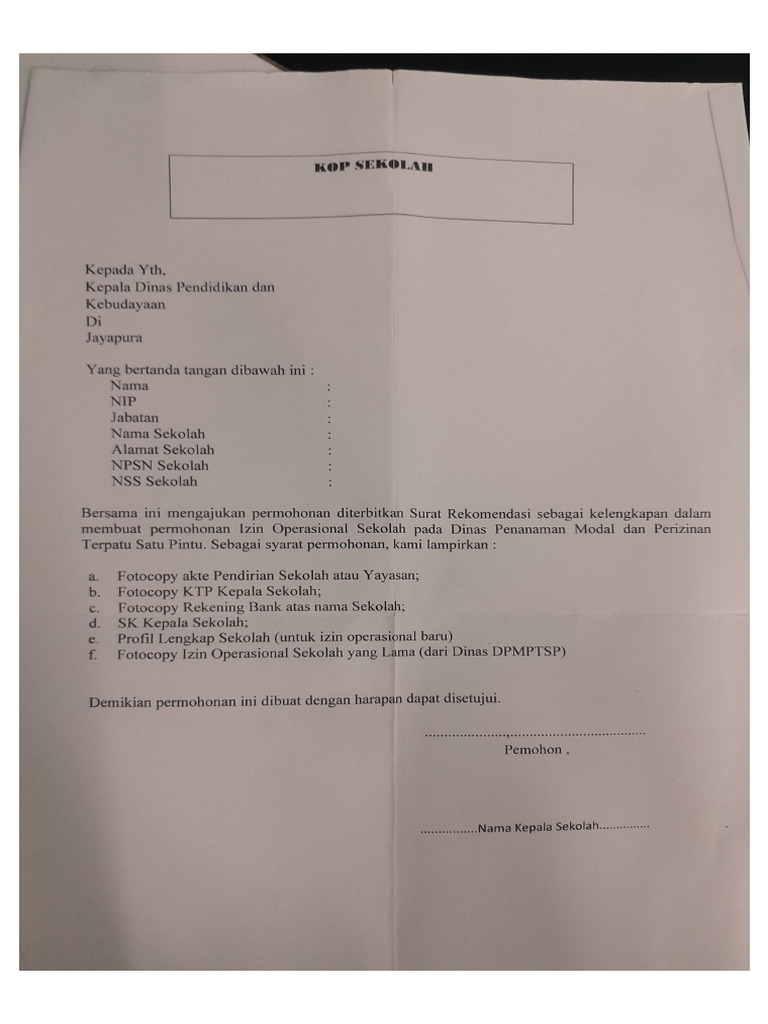 Syarat Ijin LKP | PDF