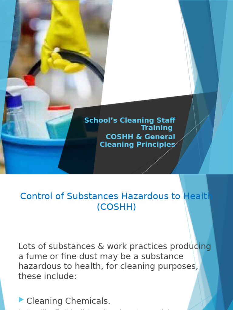General Cleaning Principles | PDF | Disinfectant | Occupational Safety ...