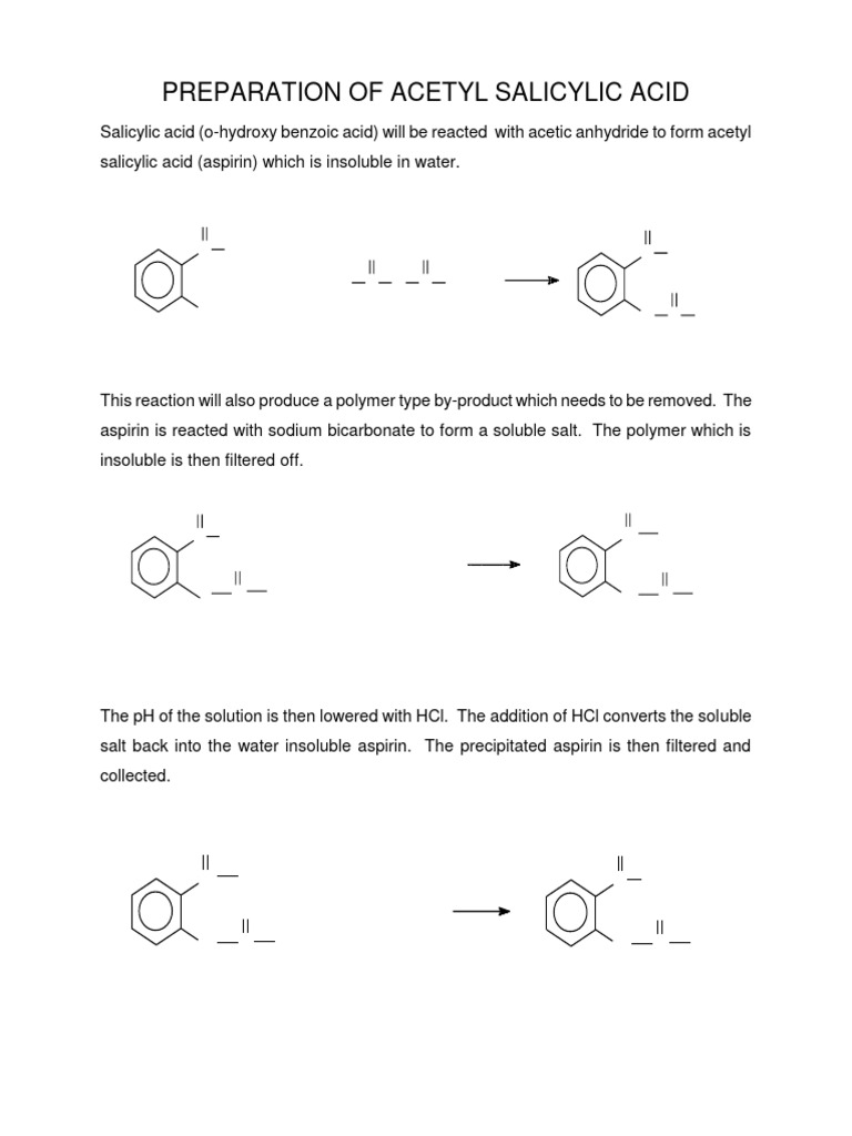 Organic - Chemistry - Laboratory - Procedures - 5 - Preparation of Acetyl Salicylic Acid | PDF ...