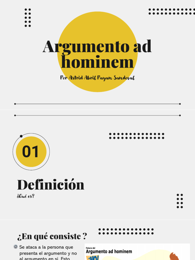 Argumento Ad Hominem | PDF