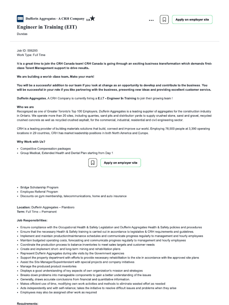 Job posting-EIT | PDF