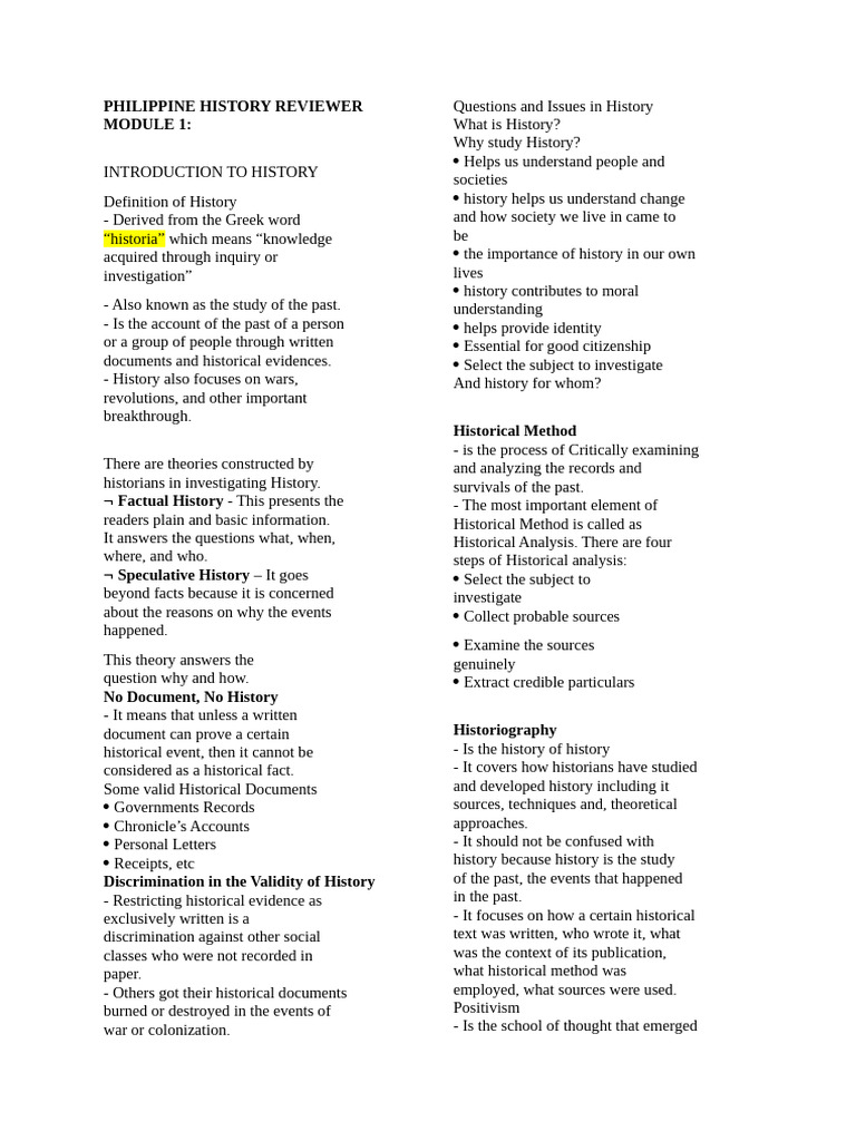 Philippine History Reviewer | PDF | Corazon Aquino