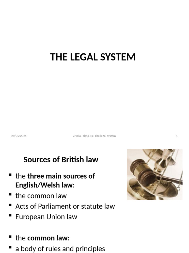 Overview of the British Legal System | PDF | Justice Of The Peace ...
