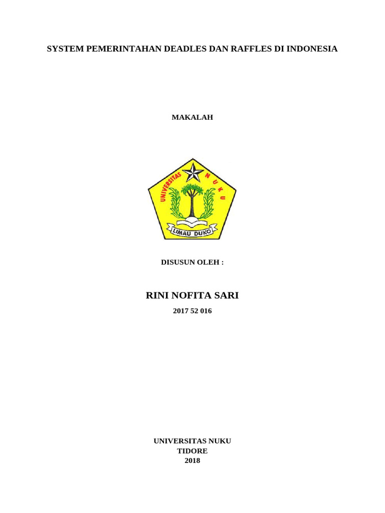 System Pemerintahan Deadles Dan Raffles Di Indonesia | PDF