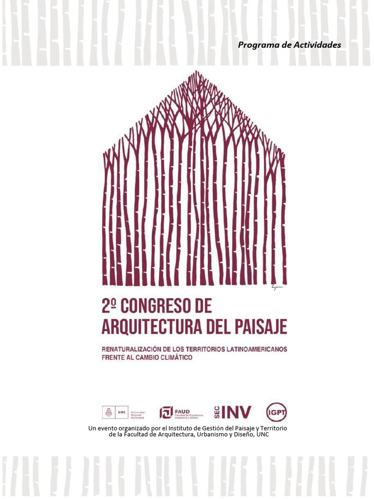 PROGRAMA 2do Congreso Paisaje 2025 | PDF | Ciencias de la Tierra | Paisaje
