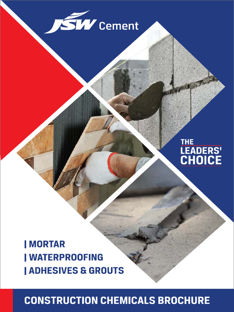 JSW Construction Chemicals Brochure | PDF