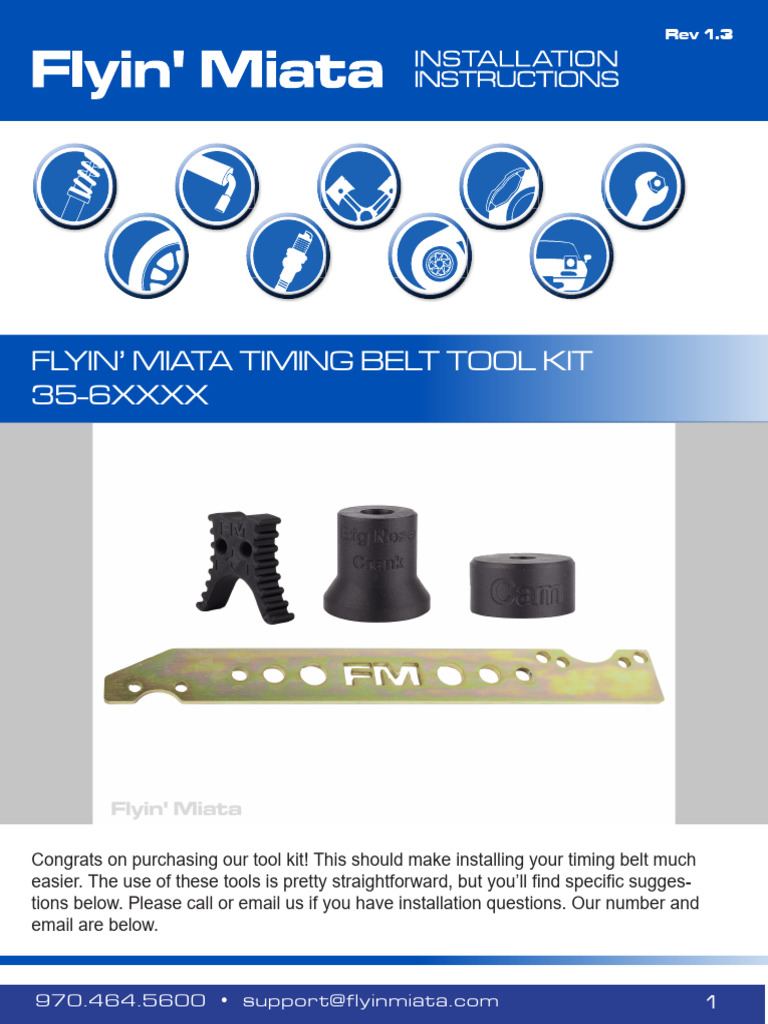 Timing Belt Tool Kit - 35-6XXXX | PDF | Machines | Manufactured Goods