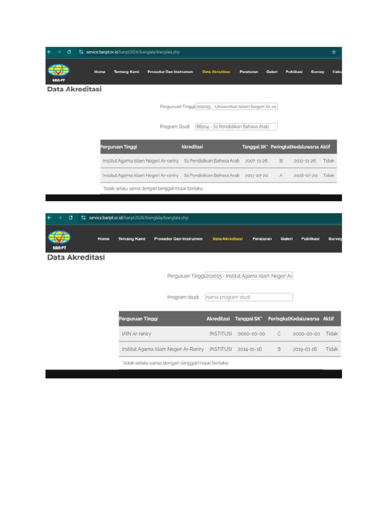 Tangkapan Layar Akreditasi | PDF