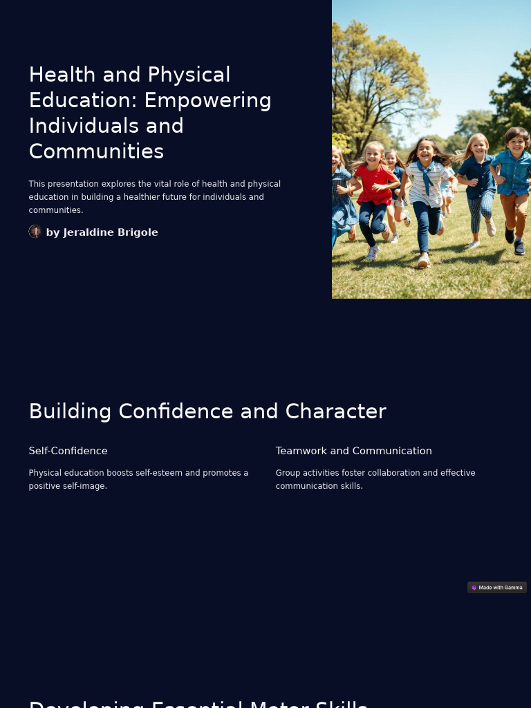 2 - Health and Physical Education Empowering Individuals and ...