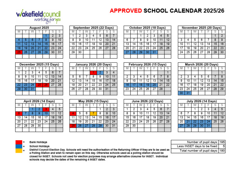 Approved DCIS Calendar 2025-26 | PDF