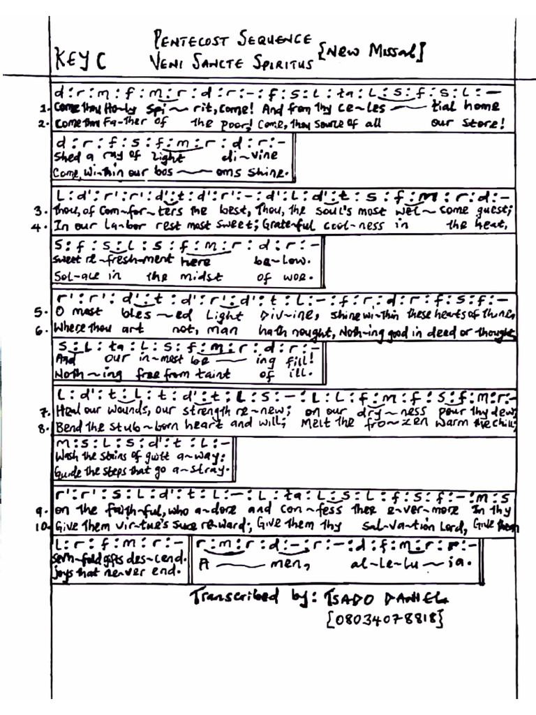Pentecost Sequence | PDF