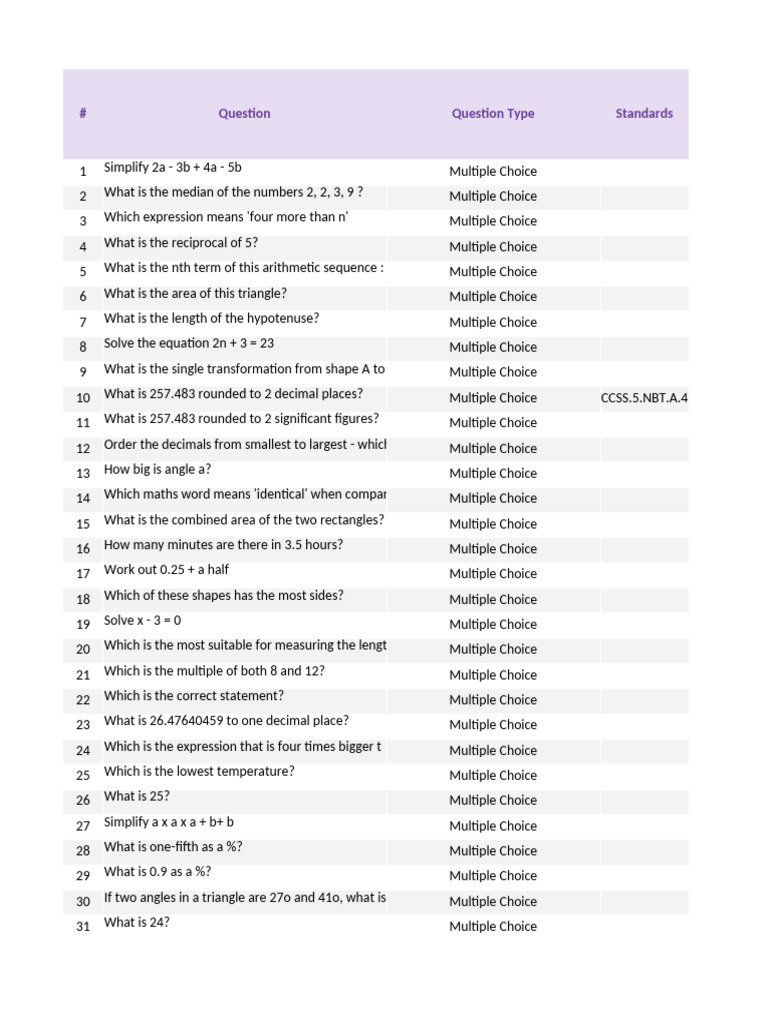 GCSEFoundationMathsQuiz1 2025 05 03T16 - 52 - 23 - 035183 E2e9b7 | PDF ...