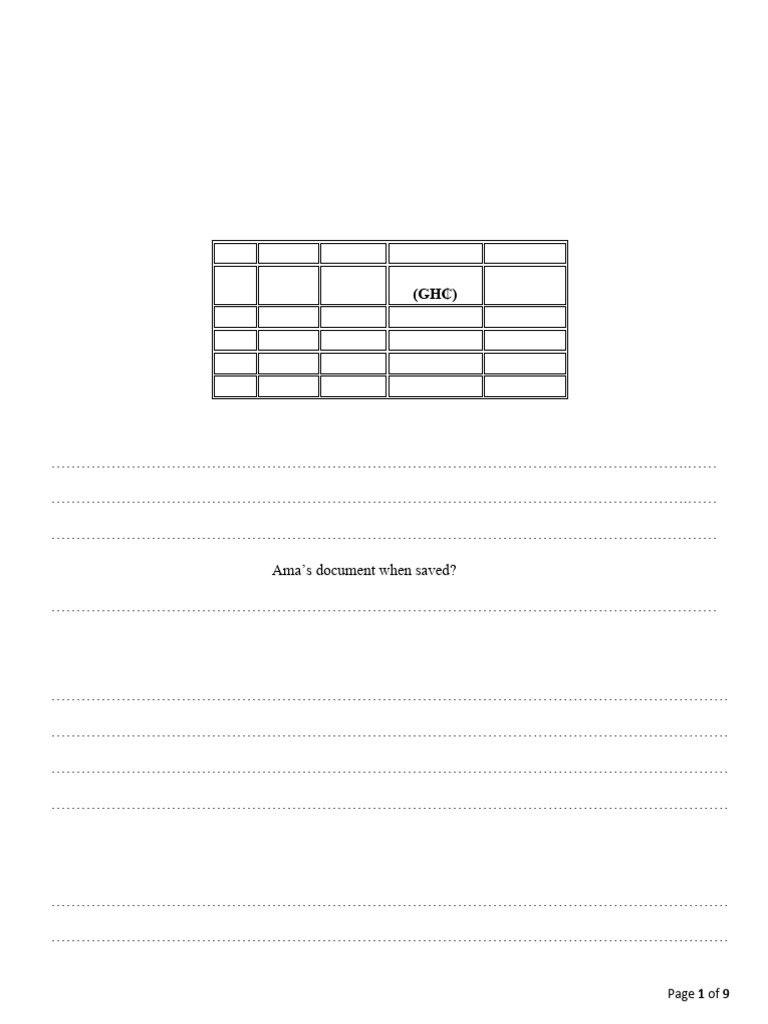 BS9 COMPUTING MOCK 2 - 2025 | PDF | Computer Data Storage | Input/Output