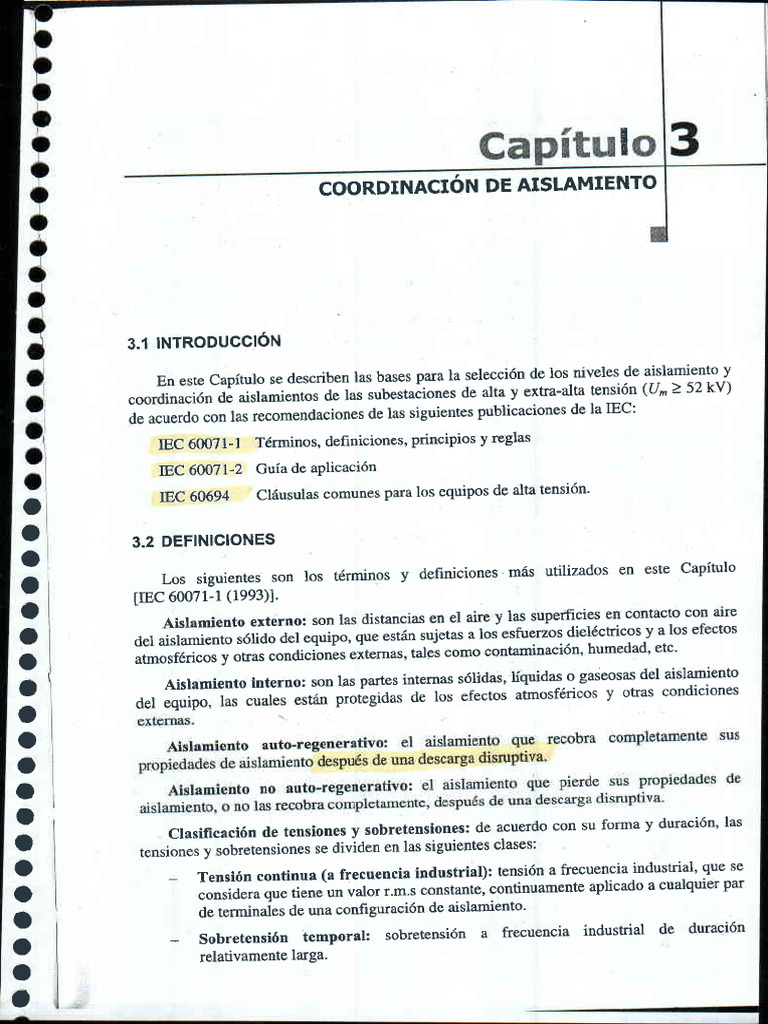 Capítulo 03 - Coordinación de Aislamiento | PDF