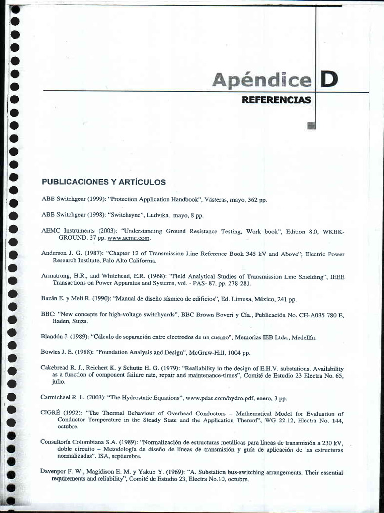 Apéndice D - Referencias | PDF