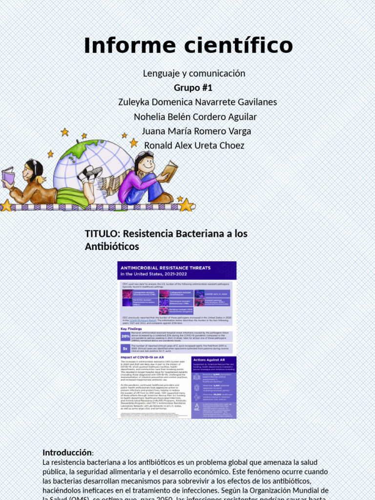 Informe Cientifico | PDF | Resistencia antimicrobiana | Las bacterias