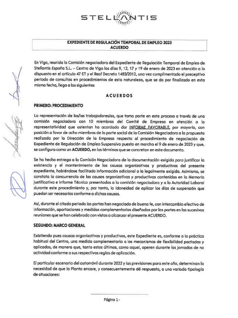 Acuerdo Erte 2023 | PDF