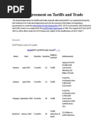 GATT and WTO Trade Rounds | PDF | World Trade Organization | General ...