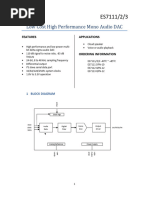 ES8311 User Guide | PDF | Analog To Digital Converter | Digital To Analog Converter