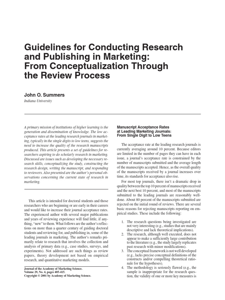 Guidelines For Conducting Research | PDF | Hypothesis | Experiment