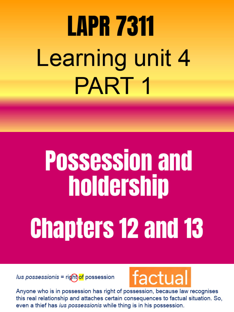 Lapr 7311 Learning Unit 4 Powerpoint Slides Updated and Complete (MZ) - 2025 | PDF | Injunction ...