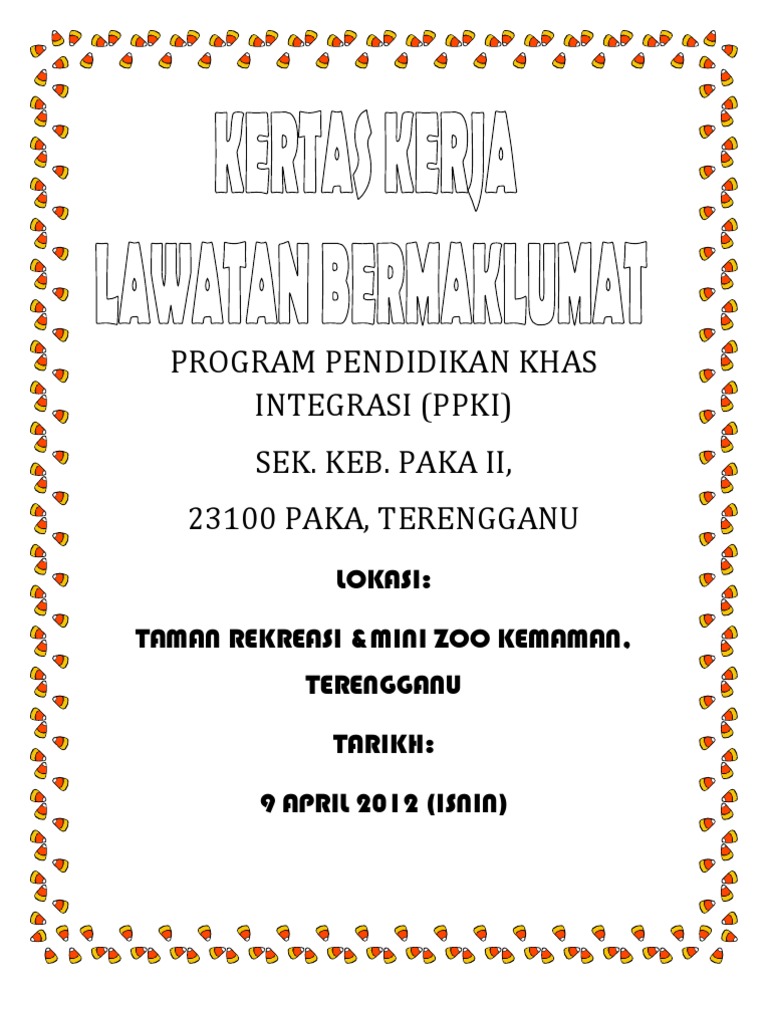 Kertas Kerja Lawatan Mini Zoo | PDF