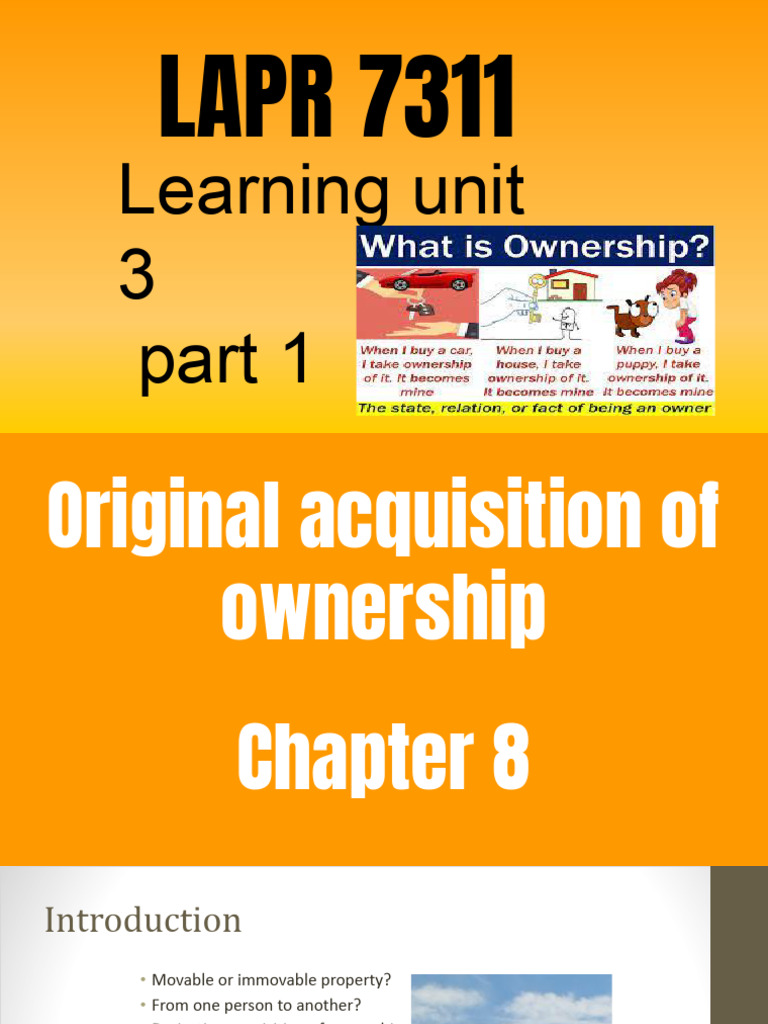 Lapr 7311 Learning Unit 3 Powerpoint Slides Updated and Complete (MZ) - 2025 | PDF | Common Law ...