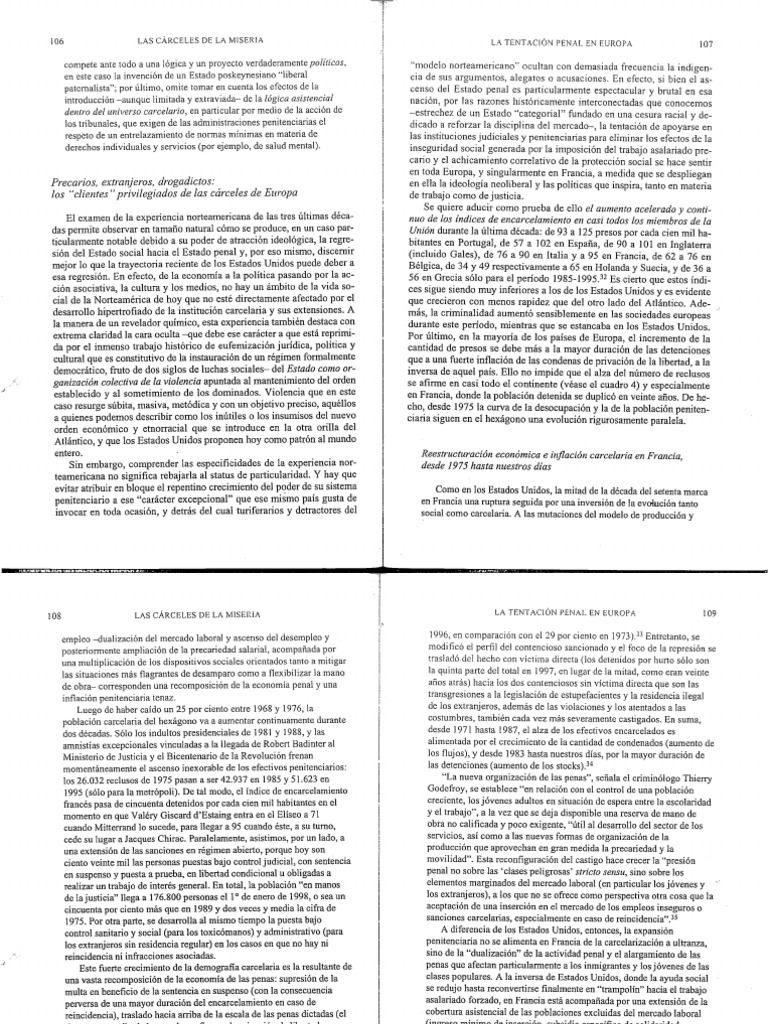 Loic Waquant-Las Carceles de La Miseria | PDF