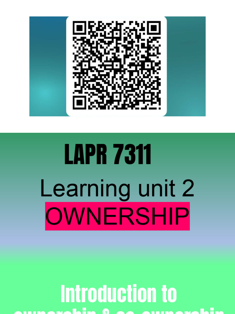 Lapr 7311 Learning Unit 2 Powerpoint Slides Updated and Complete (MZ) - 2025 | PDF | Concurrent ...