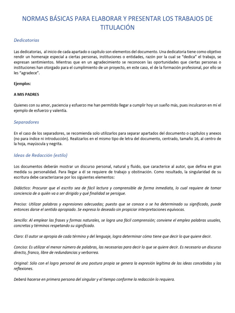 Normas Básicas Documento Final | PDF | Estilo apa