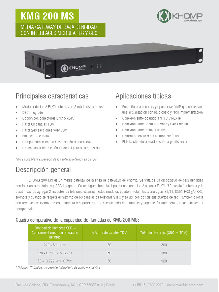 KMG-200-MS-ES-V4 - Avanzada 7 | PDF | Voz sobre IP | Gsm
