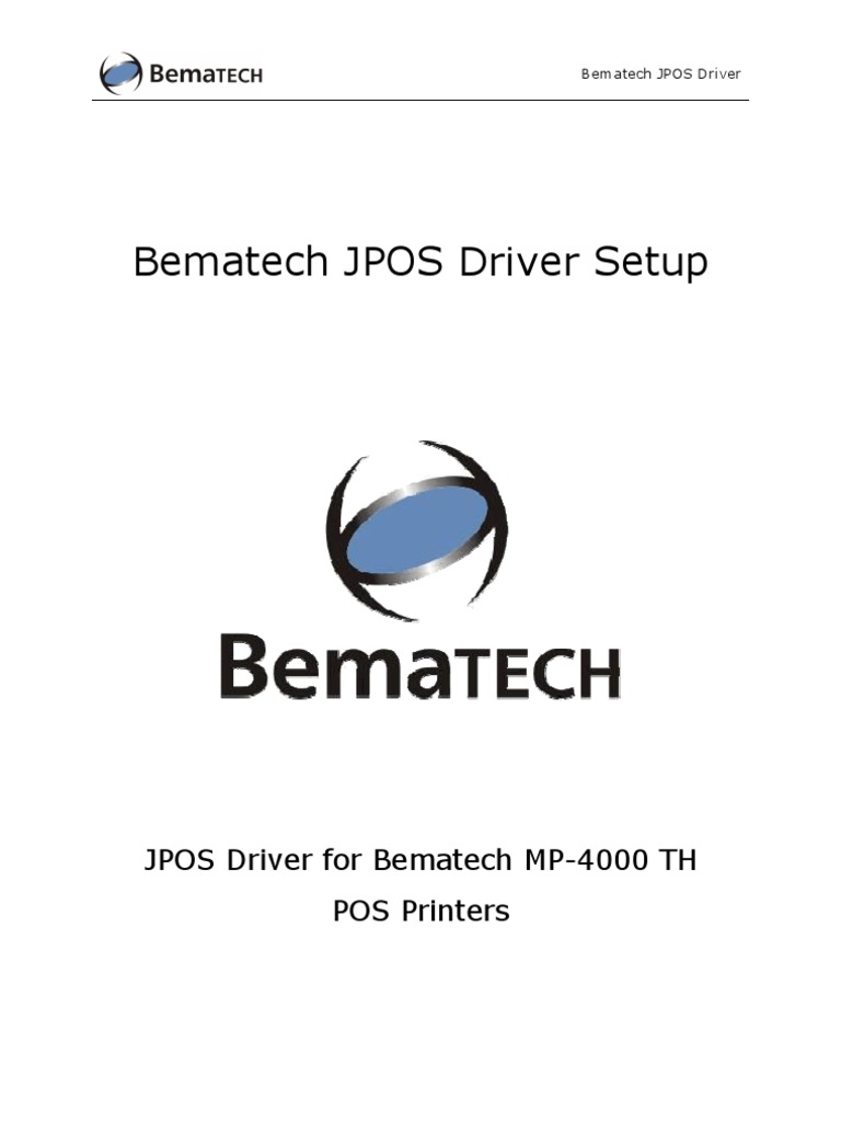 Bematech MP-4000 TH Driver Guide | PDF | Device Driver | Installation ...