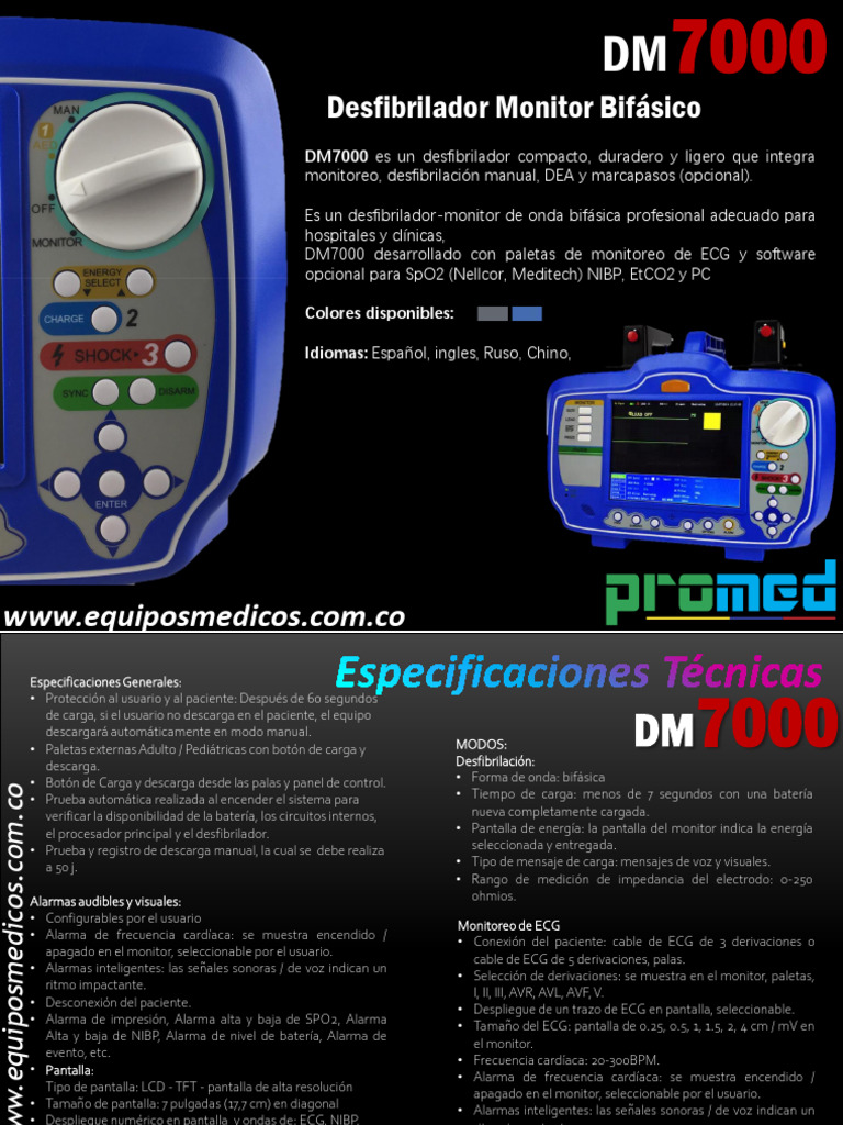 Desfibrilador DM7000 | PDF
