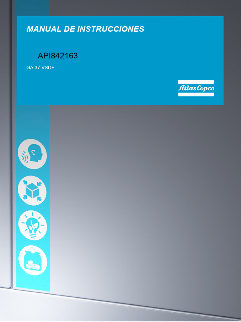 Manual Compresor Atlas GA37 | PDF | Refrigerante | Ingeniería mecánica
