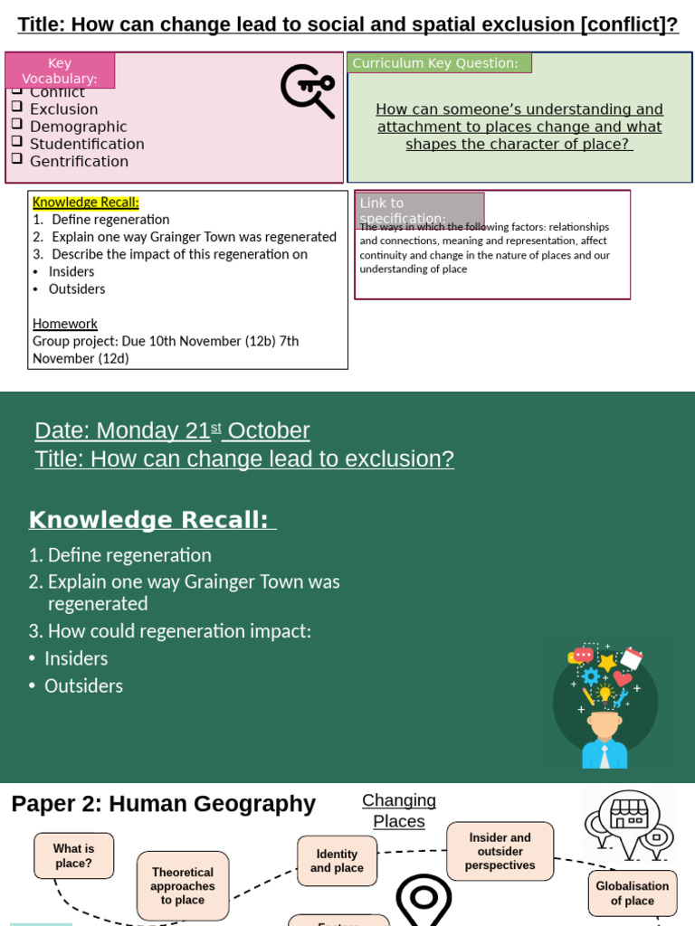 Conflict - Social and Spatial Exclusion | PDF