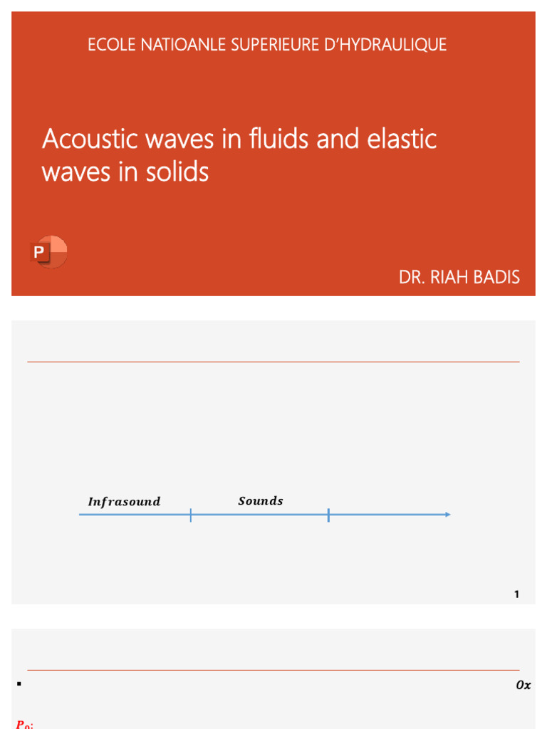 Acoustic and Elastic Waves | PDF | Waves | Sound