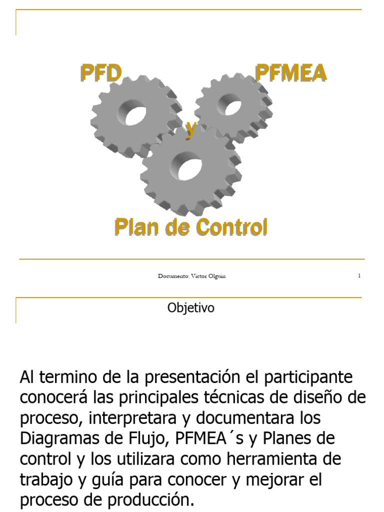 Pfmea y Plan de Control | PDF | Diseño