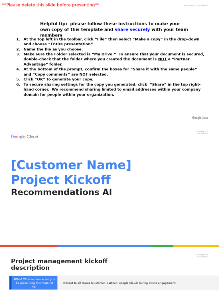 Secure Project Kickoff Guide For Ai Pdf Cloud Computing