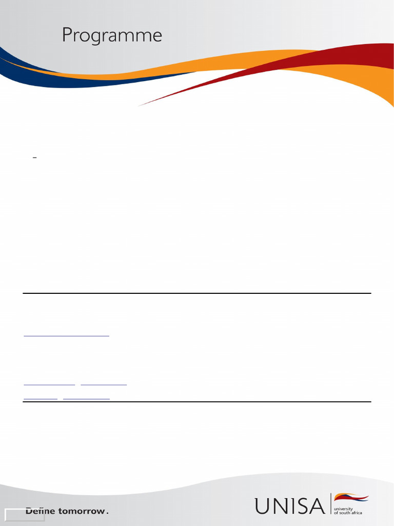 Honours Week Programme 2025 | PDF