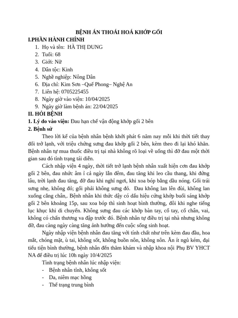 BA THOÁI HOÁ GỐI YHCT 1.1 | PDF