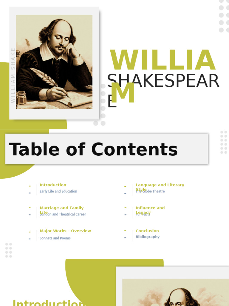 Introduction to William Shakespeare | PDF | William Shakespeare | Theatre